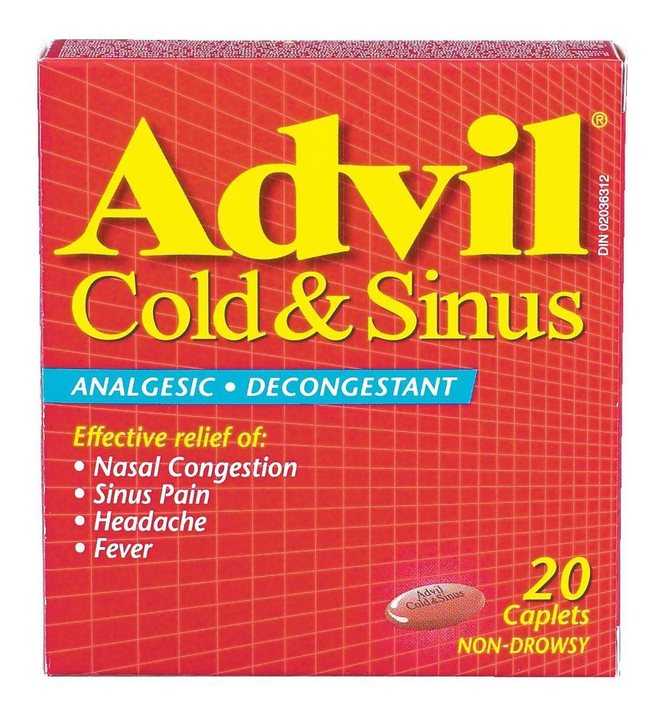 Advil Cold & sinus caplets Delivery Near Me | Order Online | Uber Eats