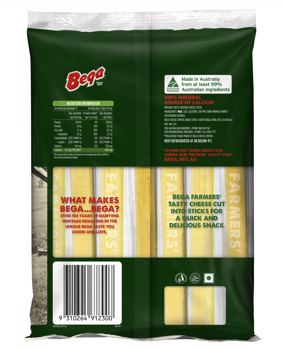 Bega Tasty Stick Cheese Delivery Near Me | Order Online | Uber Eats
