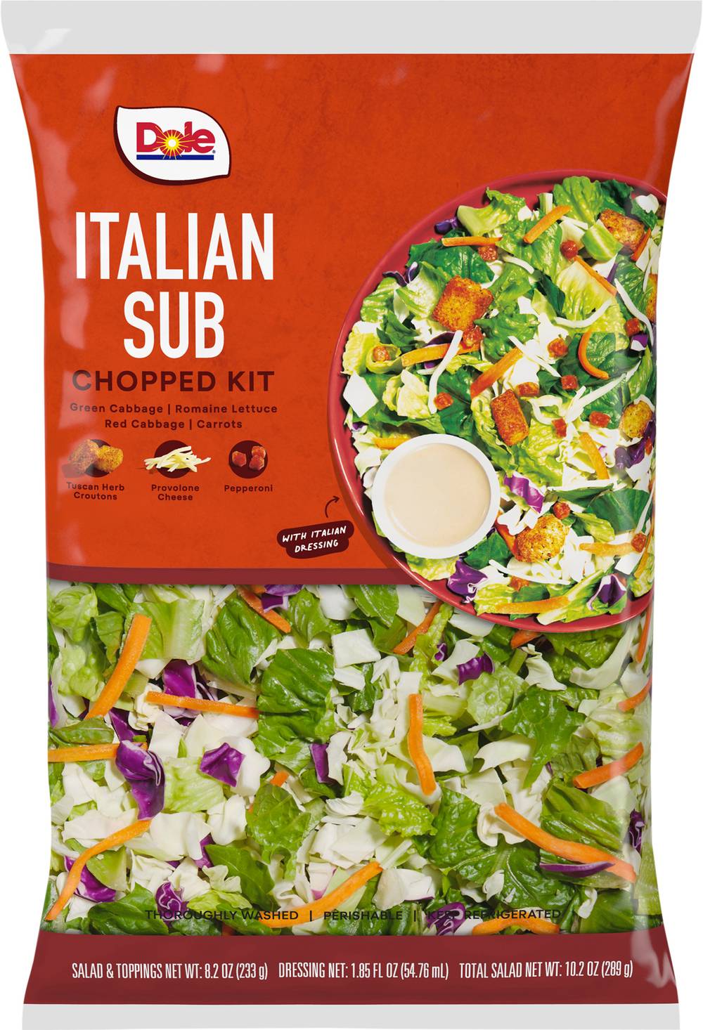 Dole Italian Sub Chopped Salad Kit Delivery Near Me | Order Online ...