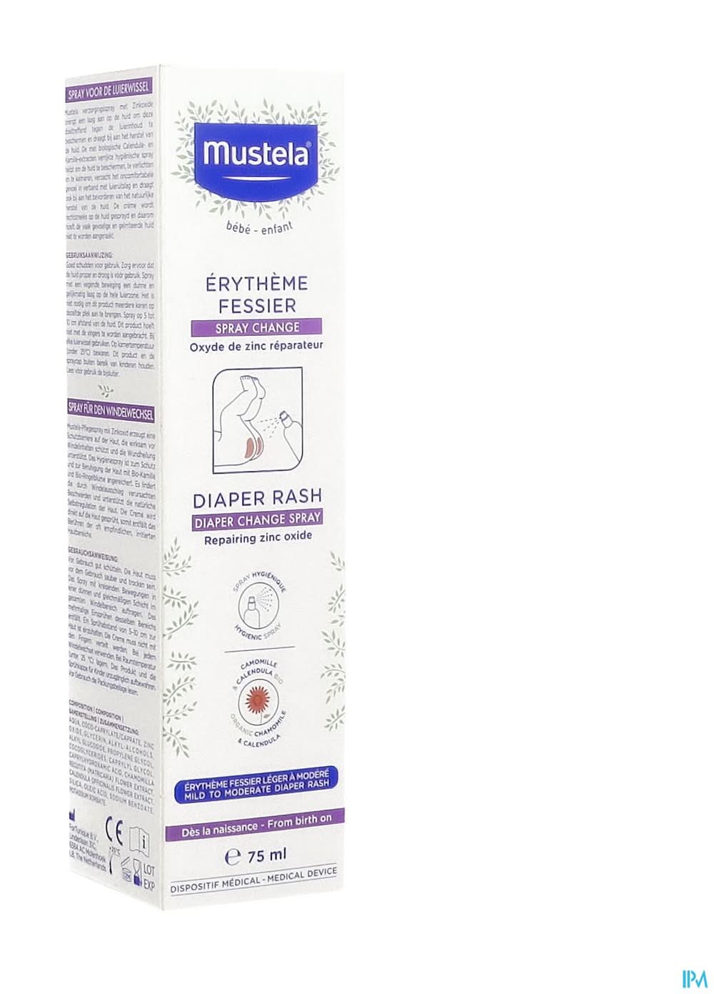 Mustela Spray pour le change bébé contre l’érythème fessier Livraison ...