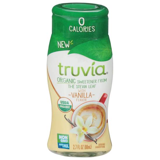 Truvia Organic Vanilla Flavor Stevia Leaf Liquid Sweetener | Delivery ...