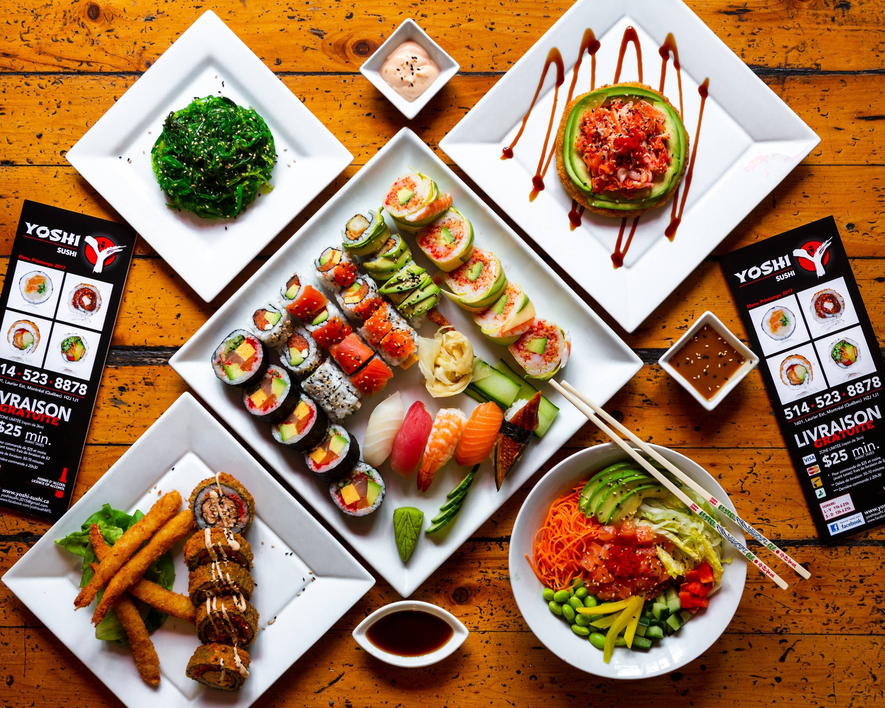 Sushi yoshi menu store