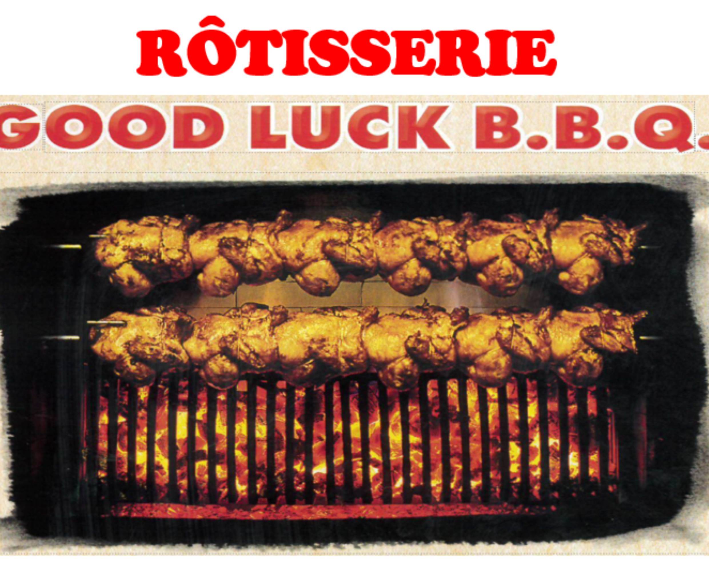 Order Rôtisserie Good Luck BBQ (Poulet cuit dans un four à charbon de ...