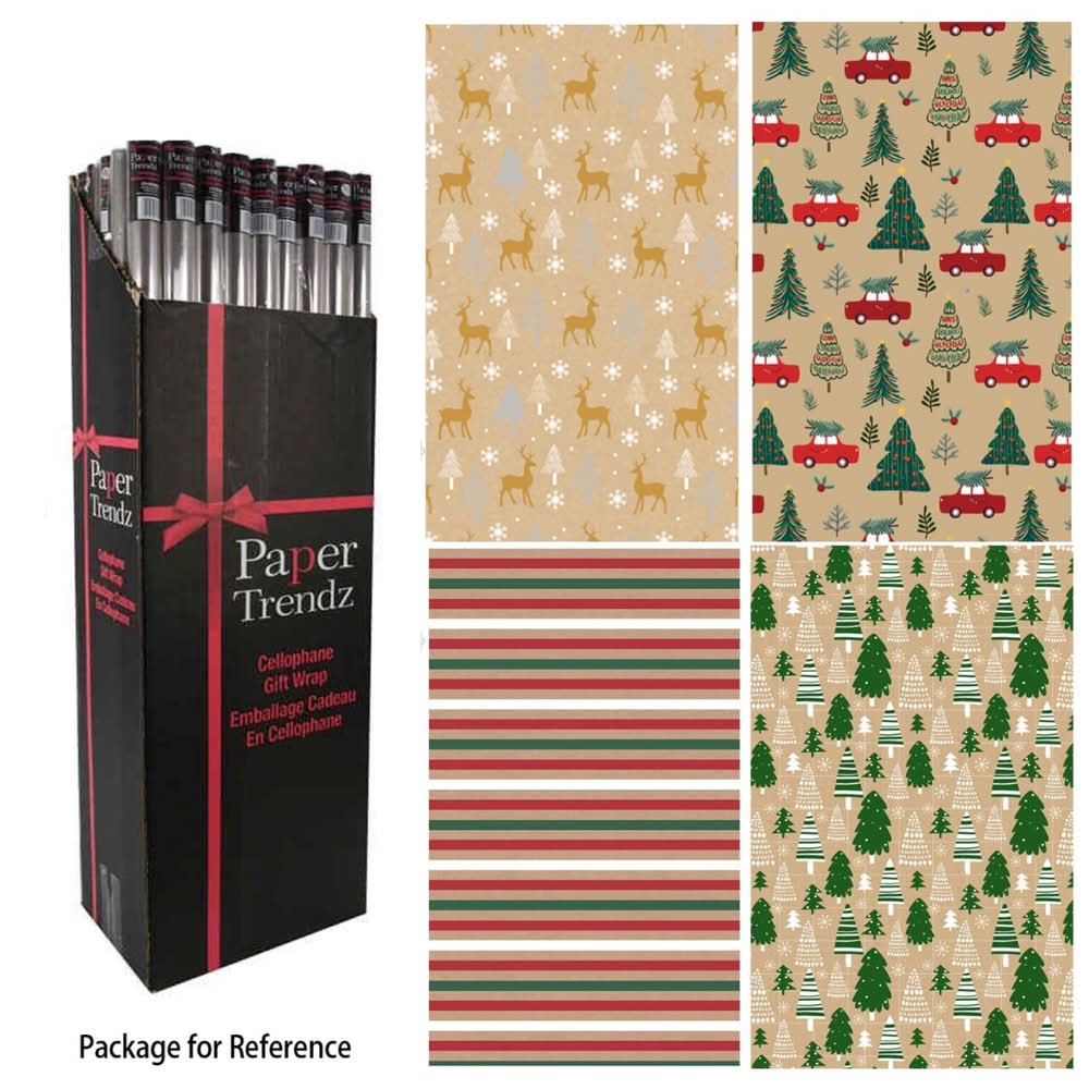 Paper Trendz Christmas Gift Roll Wrapping Paper Delivery Near Me ...