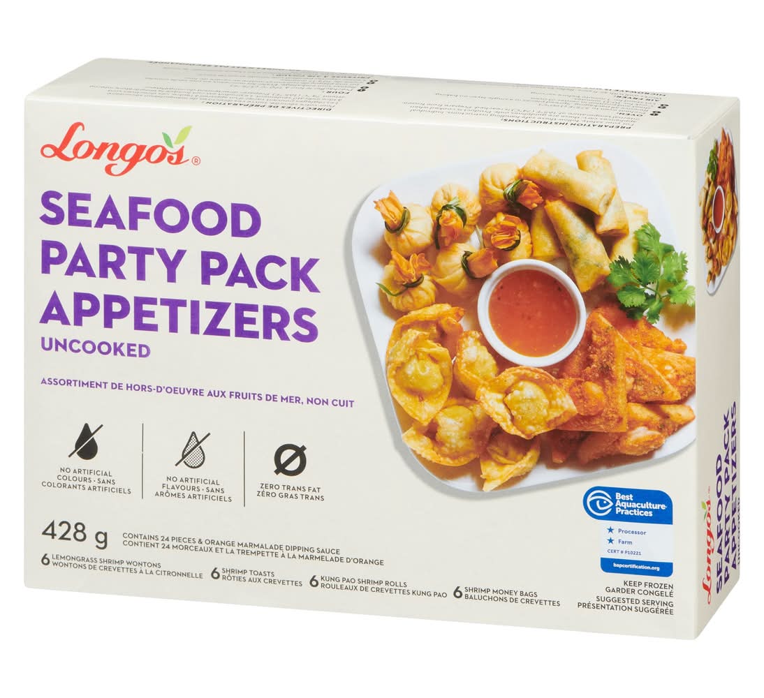 Longo's - Longo's Seafood Party pack Appetizers Uncooked (428 g, 24 ct ...