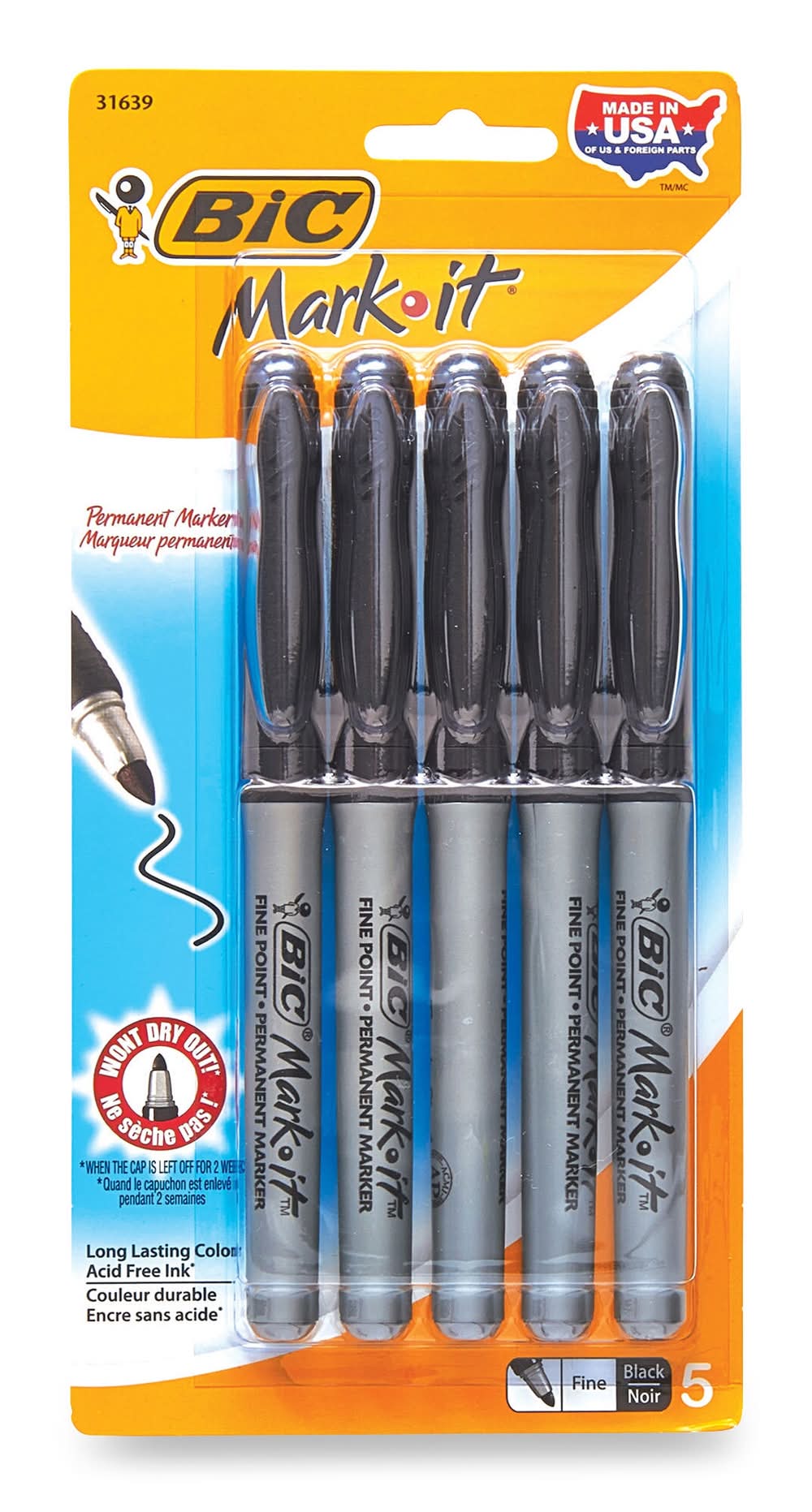 BiC Mark-it ensemble de marqueurs permanents - mark-it permanent ...
