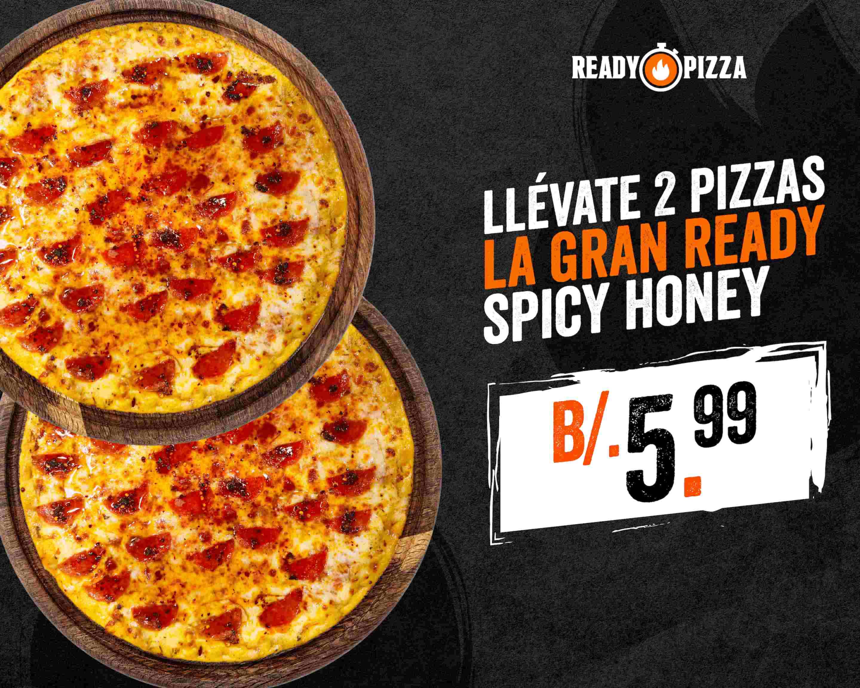 Ready Pizza Hiper Rey los pueblos Delivery in Panamá | Menu & Prices ...