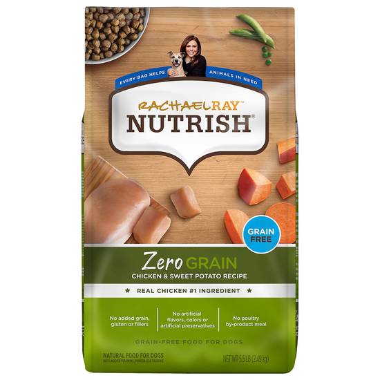 Rachael Ray Nutrish Grain Free Chicken & Sweet Potato Recipe Dog Food ...