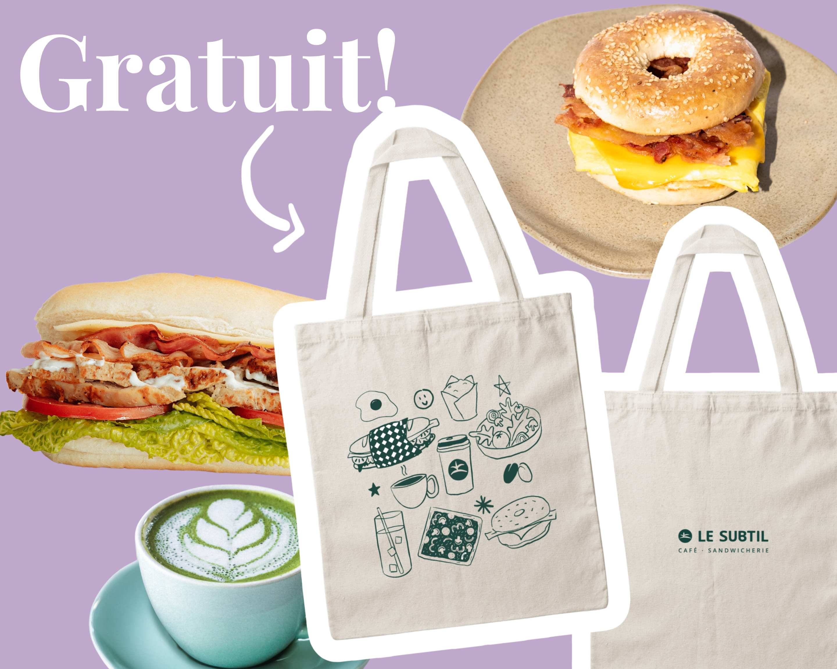 Commander d'un Le Subtil (Lebourgneuf)【Menu et prix】| Québec | Uber Eats