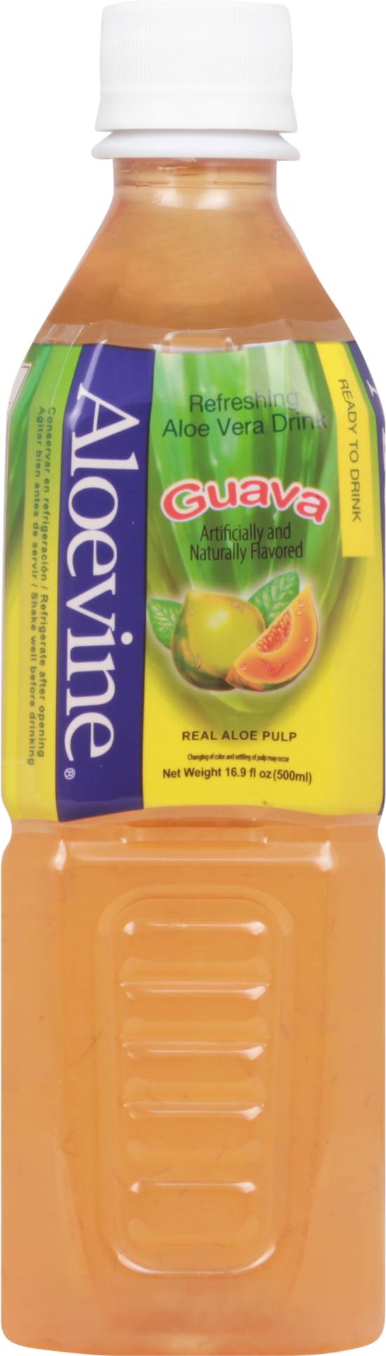 Aloevine Refreshing Guava Aloe Vera Drink (16.9 fl oz) | Delivery Near ...
