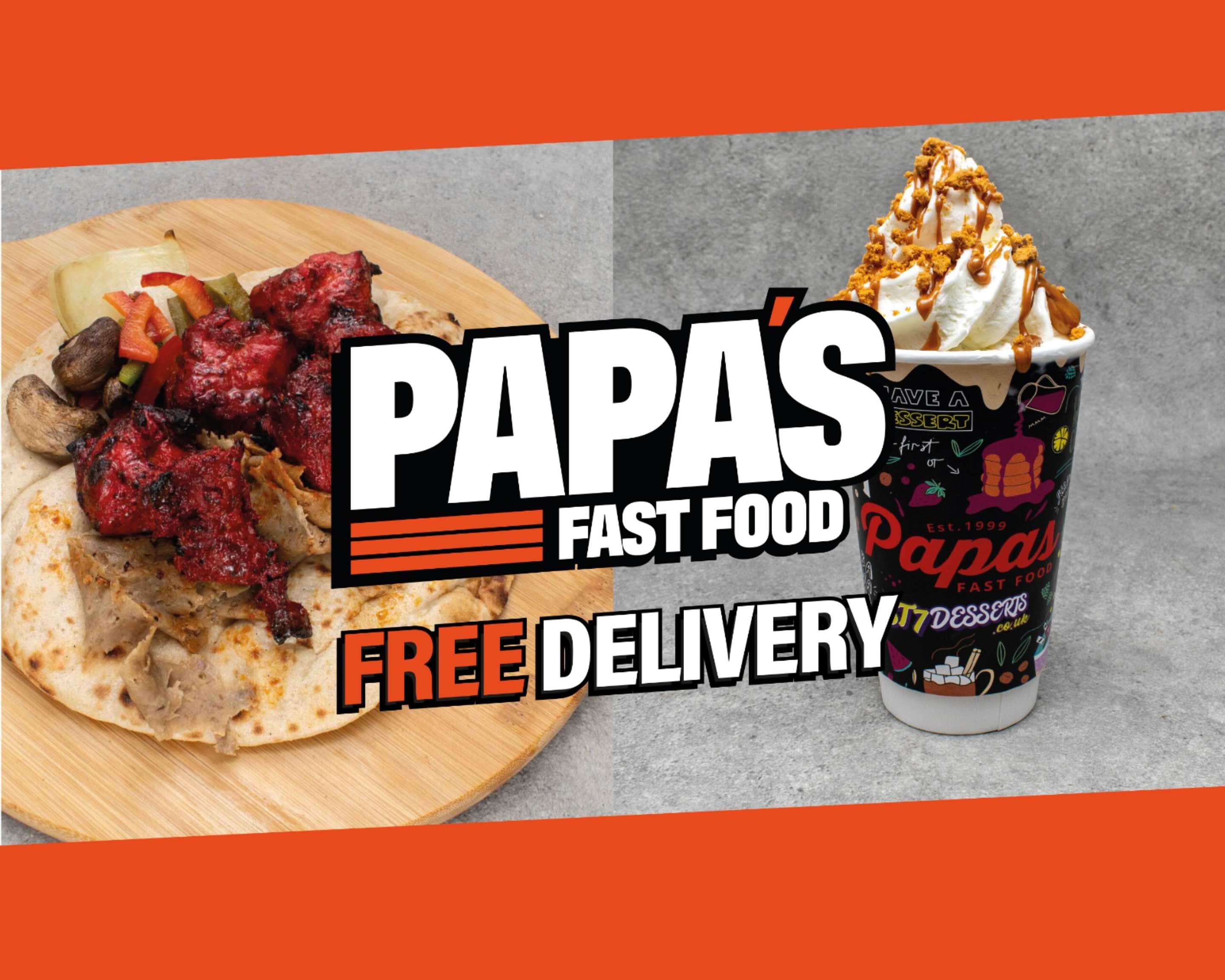 Papas Fast Food Menu Deals & Prices - Alsager Delivery - Order with ...