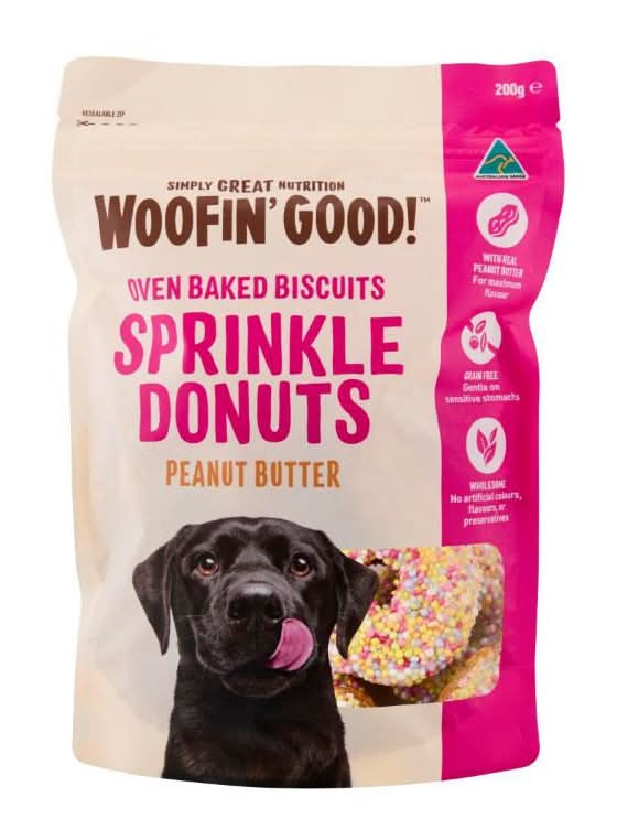 Woofin' Good! Oven Baked Biscuits Sprinkle Donuts Dog Treats Delivery ...