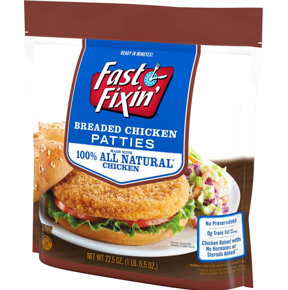 Fast Fixin Breaded Chicken Patties (22.5 oz) | Postmates