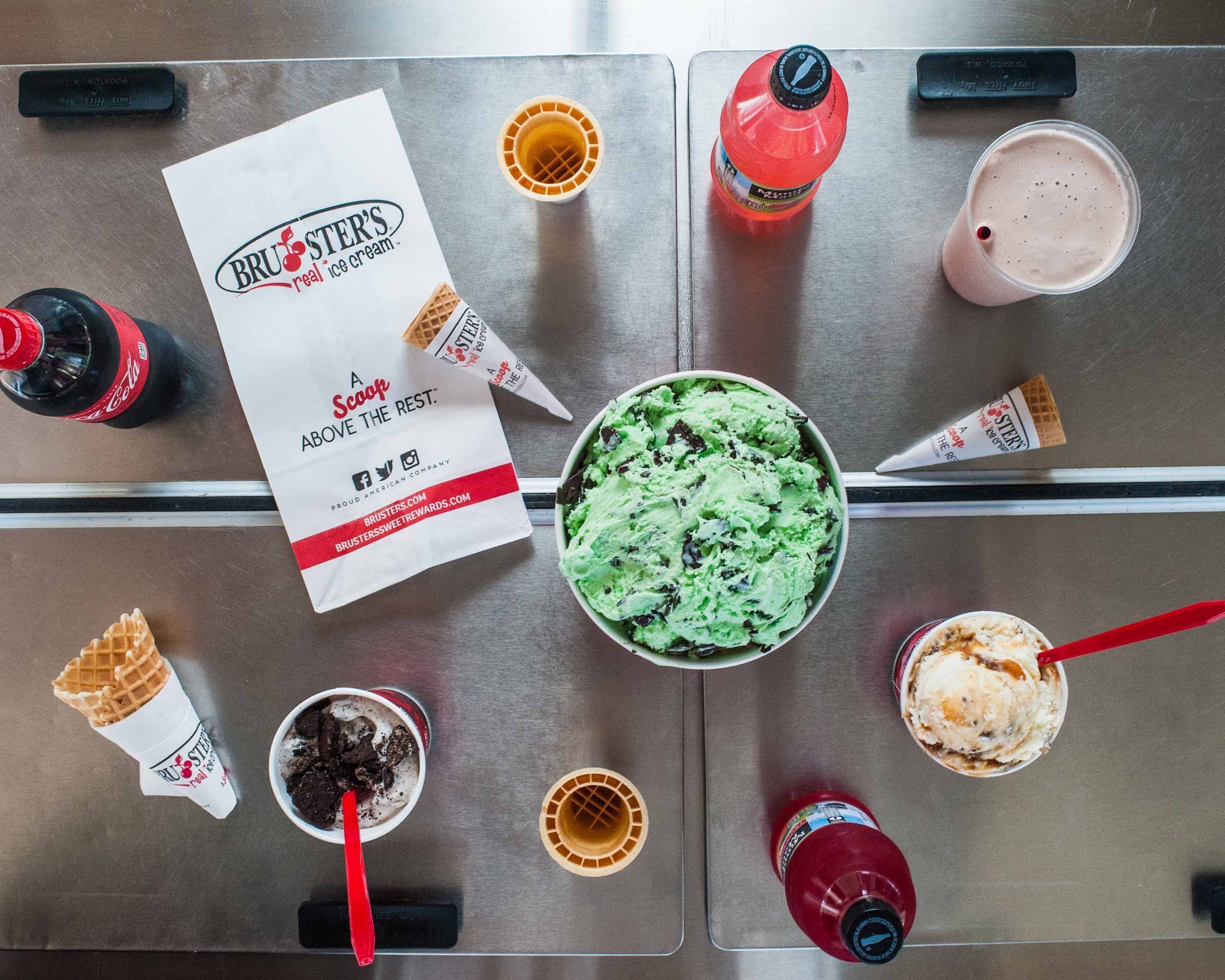 Order Brusters Real Ice Cream Menu Delivery in Mooresville | Menu ...
