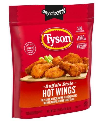 Tyson Any’tizers Buffalo Style Hot Wings 22 oz | Postmates