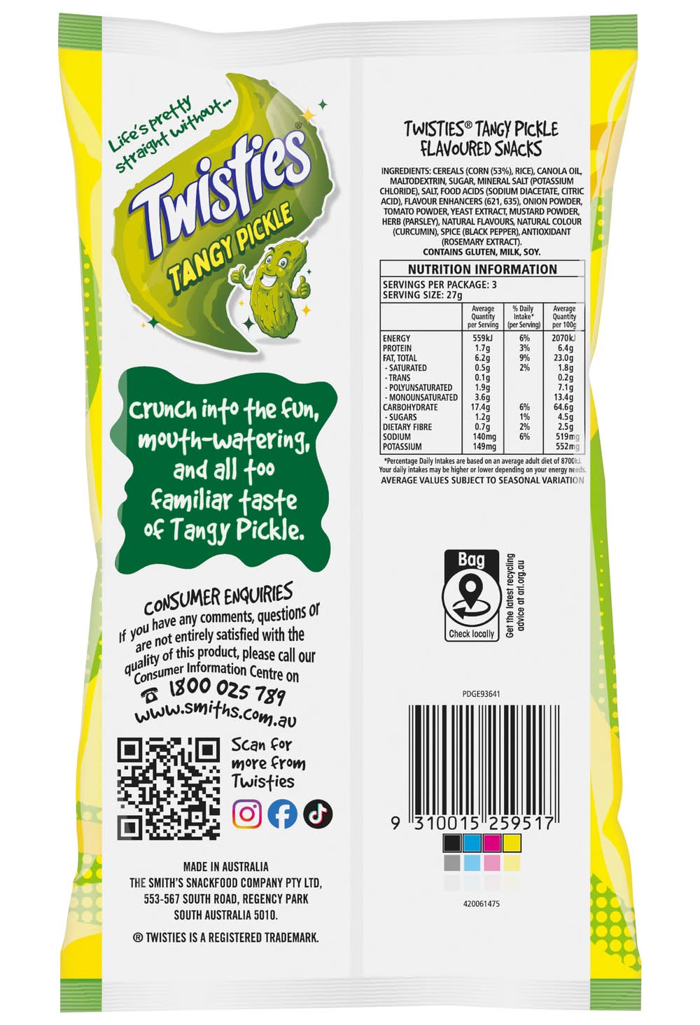 Twisties Limited Edition Corn Chips Snack Delivery Near Me | Order ...