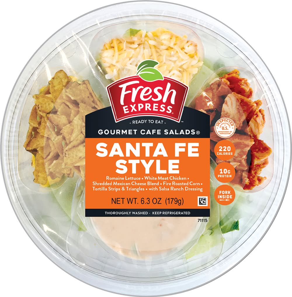 Fresh Express Gourmet Café Salads Santa Fe Style Kit Delivery Near Me ...