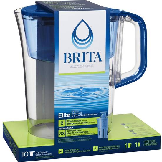 Brita Elite Water Filter Pitcher Tahoe Blue (1 unit) | Delivery Near ...