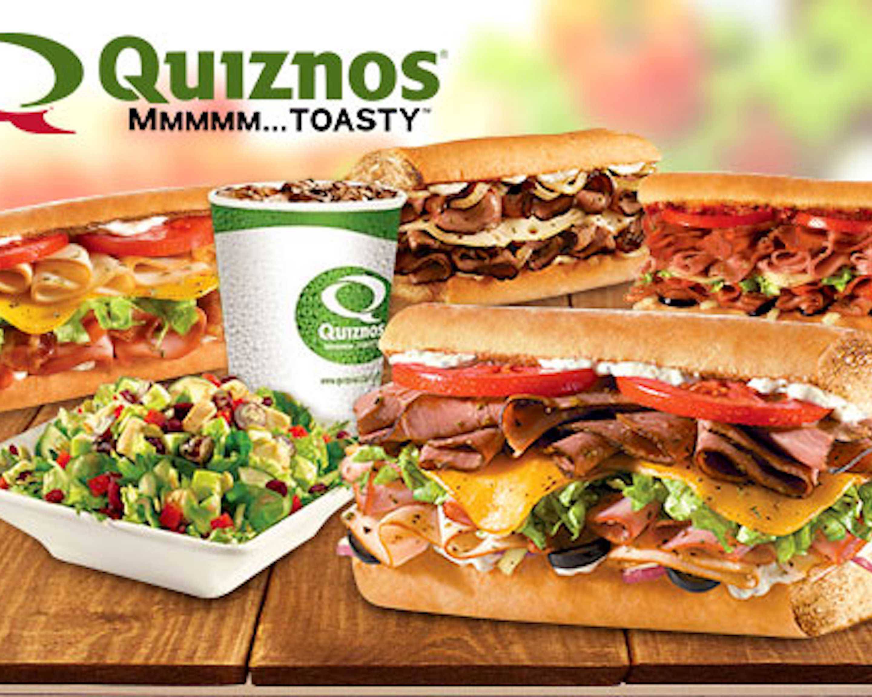 Quiznos menu store