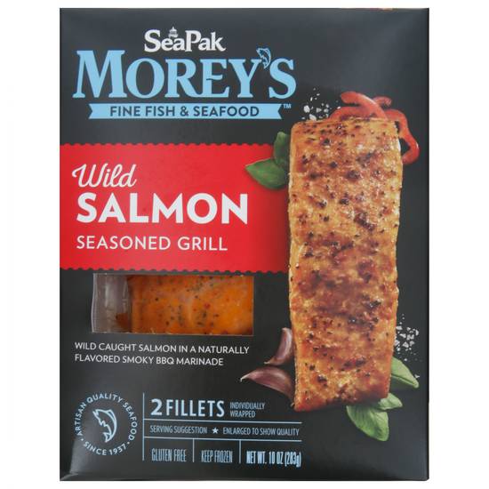 Seapak Moreys Seasoned Grill Wild Salmon Fillets 2 Ct Delivery