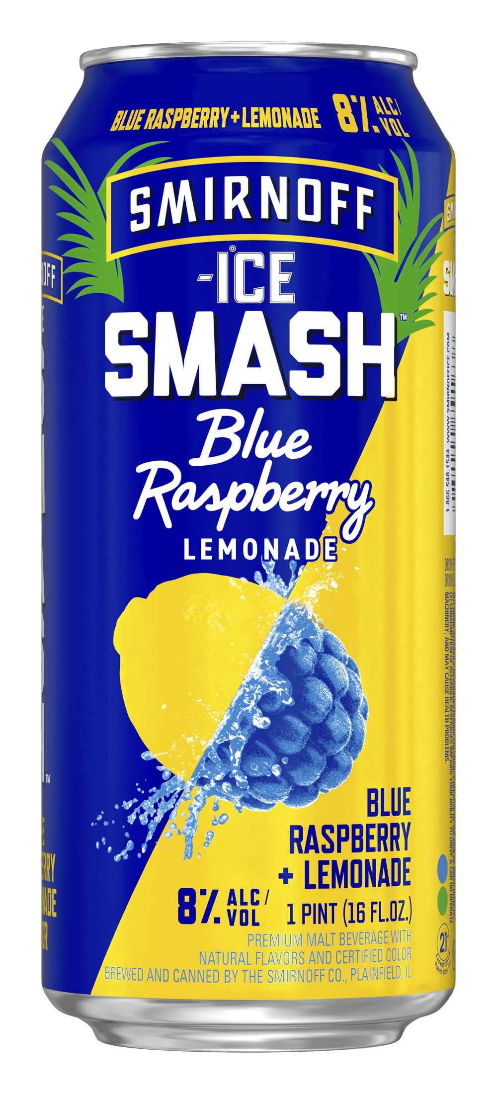 Smirnoff Smash Blue Raspberry + Blackberry Beer (16 fl oz) | Postmates