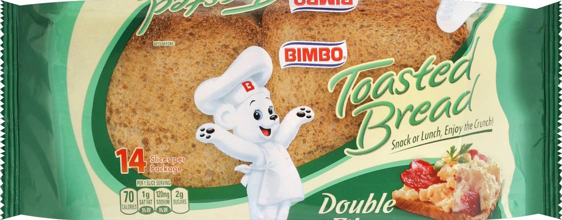Bimbo Toasted Bread Double Fiber