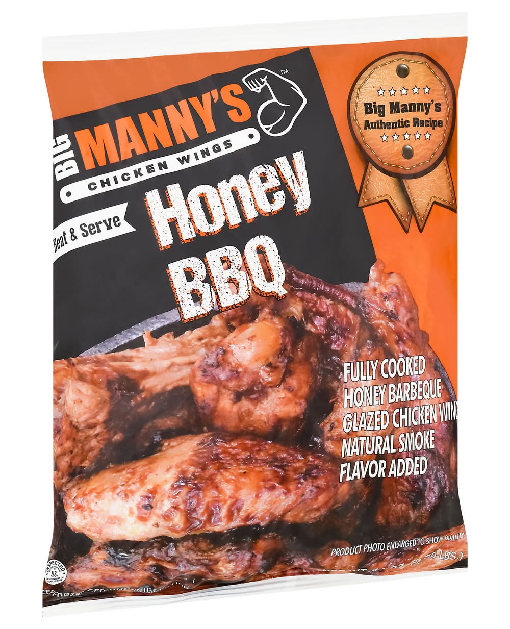 Big Manny's Glazed Chicken Wings, Honey Bbq (44 oz) | Postmates