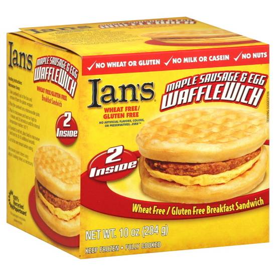 Ian's Wafflewich Breakfast Sandwich | Delivery Near You | Uber Eats