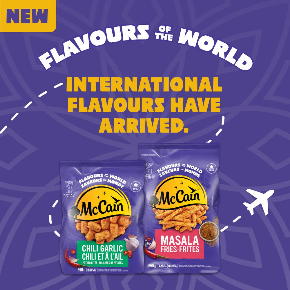 McCain Bouchées de pommes de terre aromatisées - flavored potato bites ...