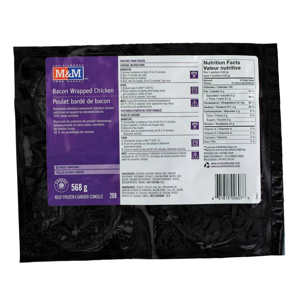 M&M Food Market Bacon Wrapped Chicken Delivery Near Me | Order Online ...