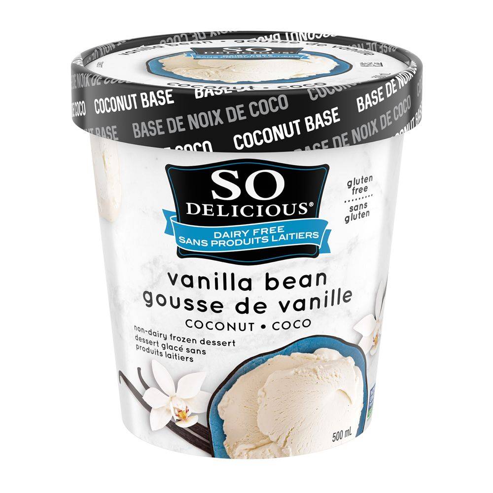 So Delicious Lait de coco glacé à la gousse de vanille sans lactose ...
