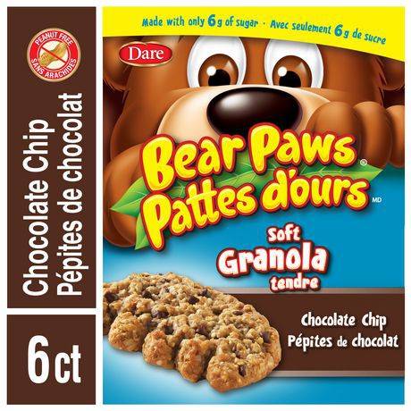 Dare Biscuits granola tendre de pattes d'ours aux pépites de chocolat ...
