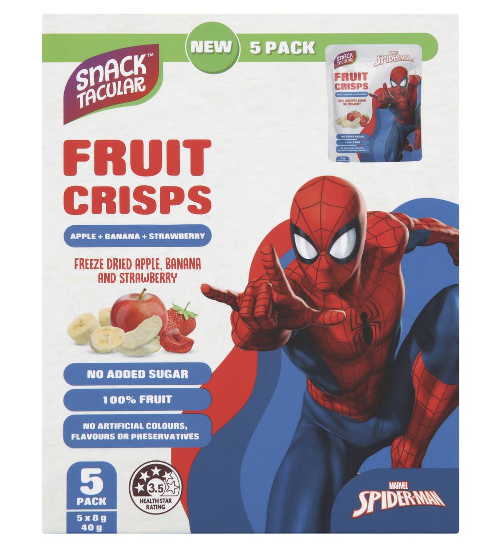 Snacktacular Marvel Spider-Man Freeze Dried Fruit Crisps Delivery Near ...