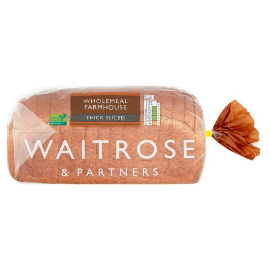 Waitrose & Partners Wholemeal Farmhouse Thick Sliced Bread Delivery ...