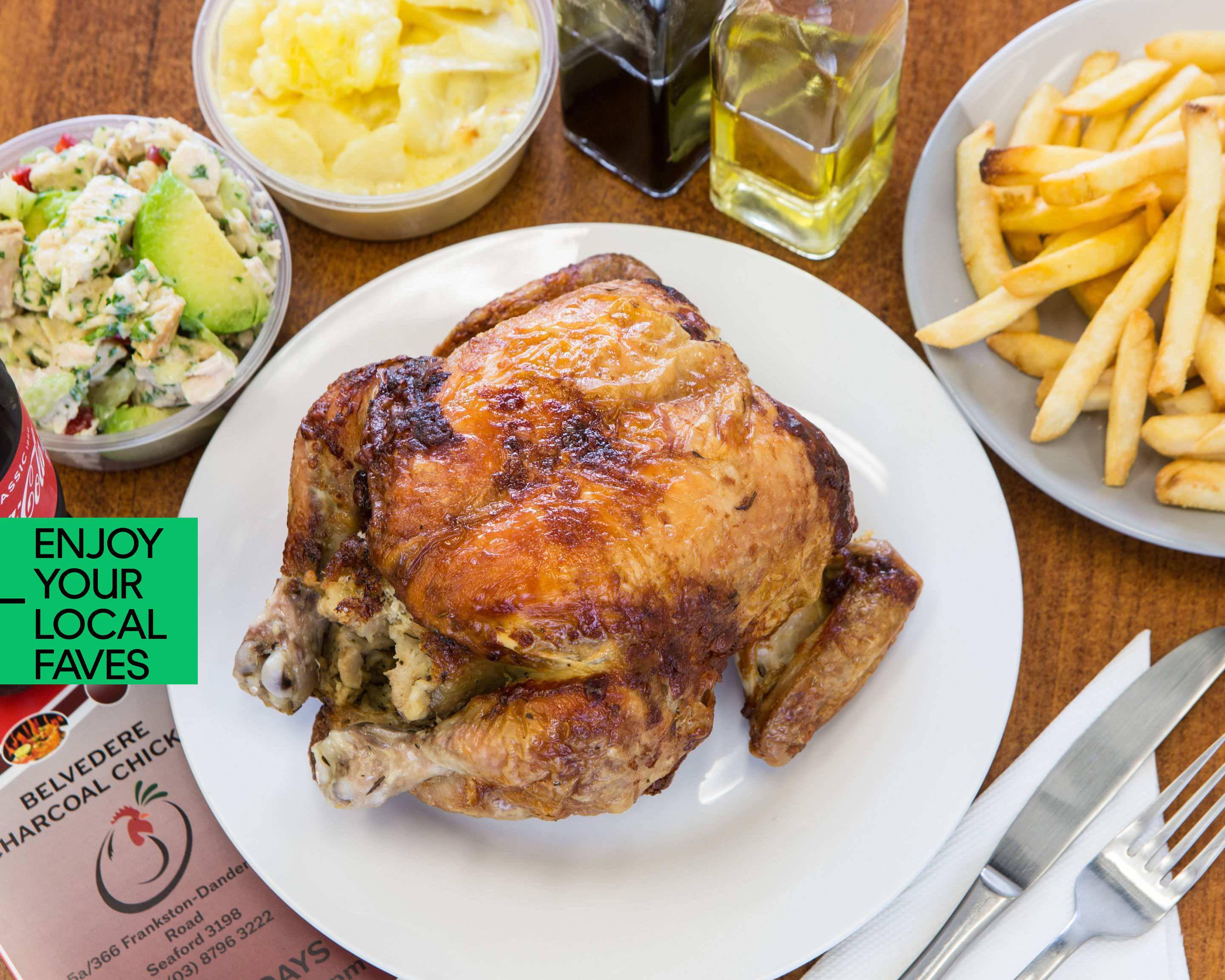 Order Belvedere Charcoal Chicken Delivery Online | Melbourne | Menu ...