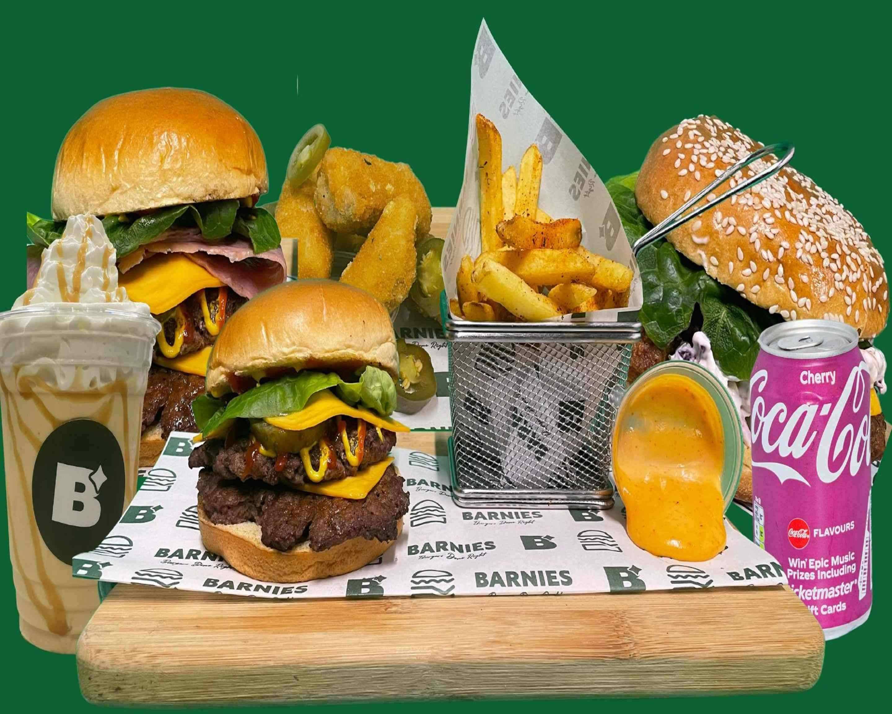 Barnies Burgers Menu - Takeaway in London | Delivery Menu & Prices ...