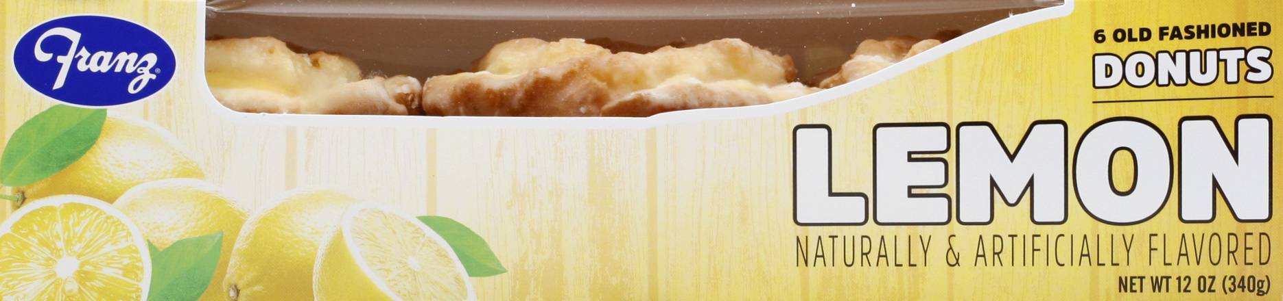 Franz Old Fashioned Lemon Donuts (6 ct) | Delivery Near You | Uber Eats