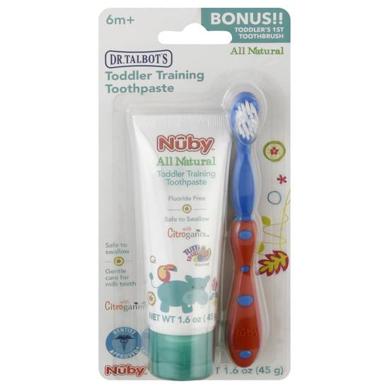 Dr. Talbot's 6 Months+ Toddler Training Toothpaste With Citroganix ...