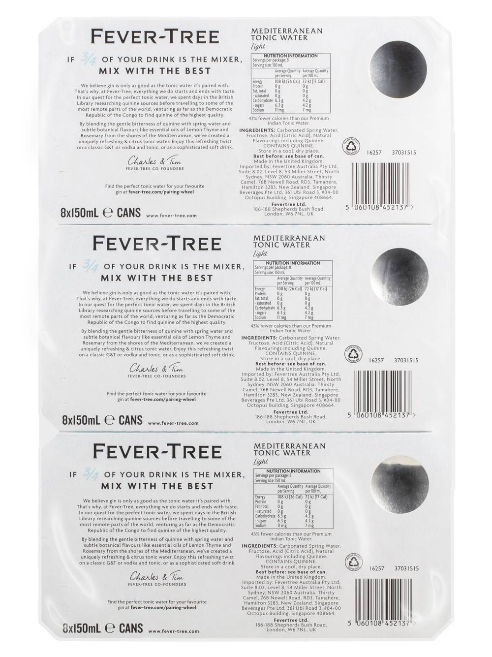 Fever-Tree Light Mediterranean Tonic Water Delivery Near Me | Order ...