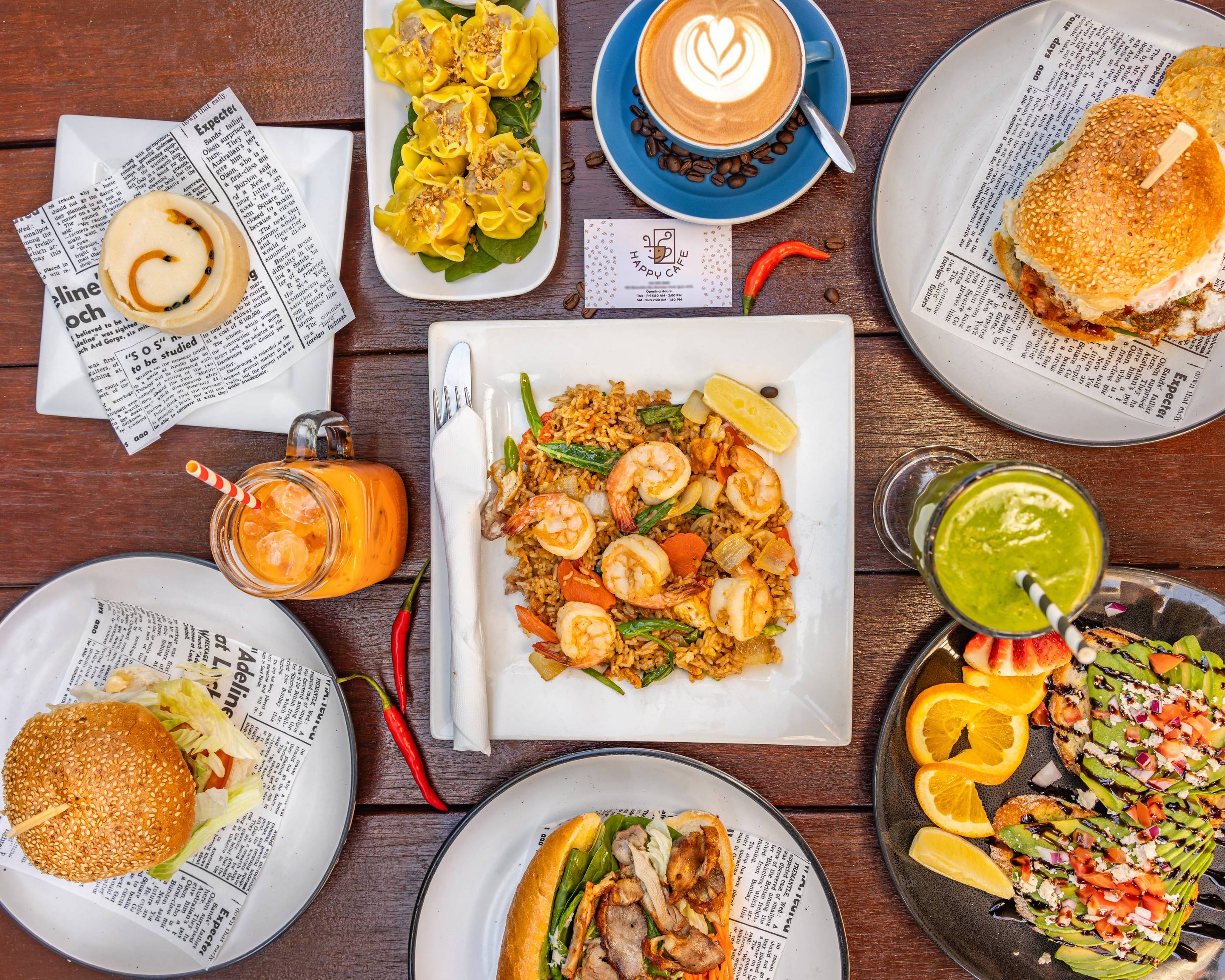 Order Happy Cafe (Norman Park) | Menu & Prices | Brisbane Delivery ...