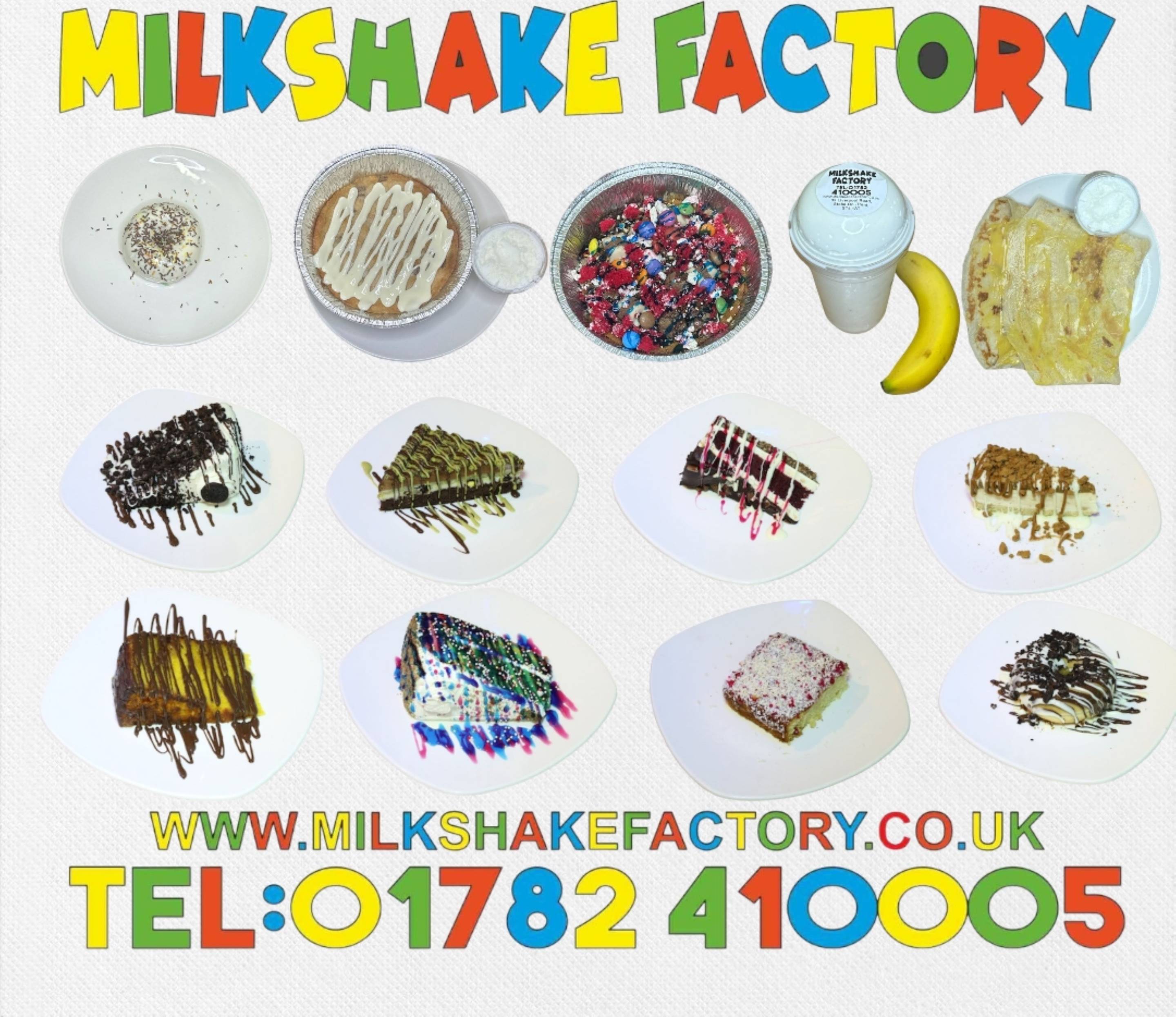 Milkshake Factory Menu & Prices - Stoke-on-Trent Delivery - Order with ...