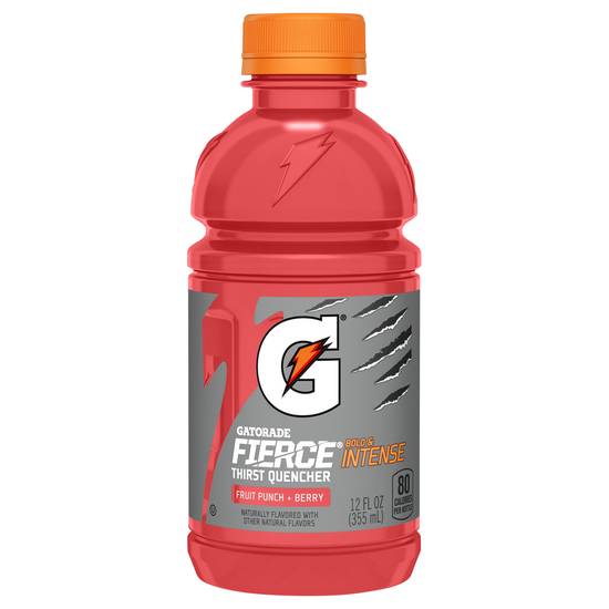 Gatorade Fierce Sports Drink (12 fl oz) (fruit punch + berry ...