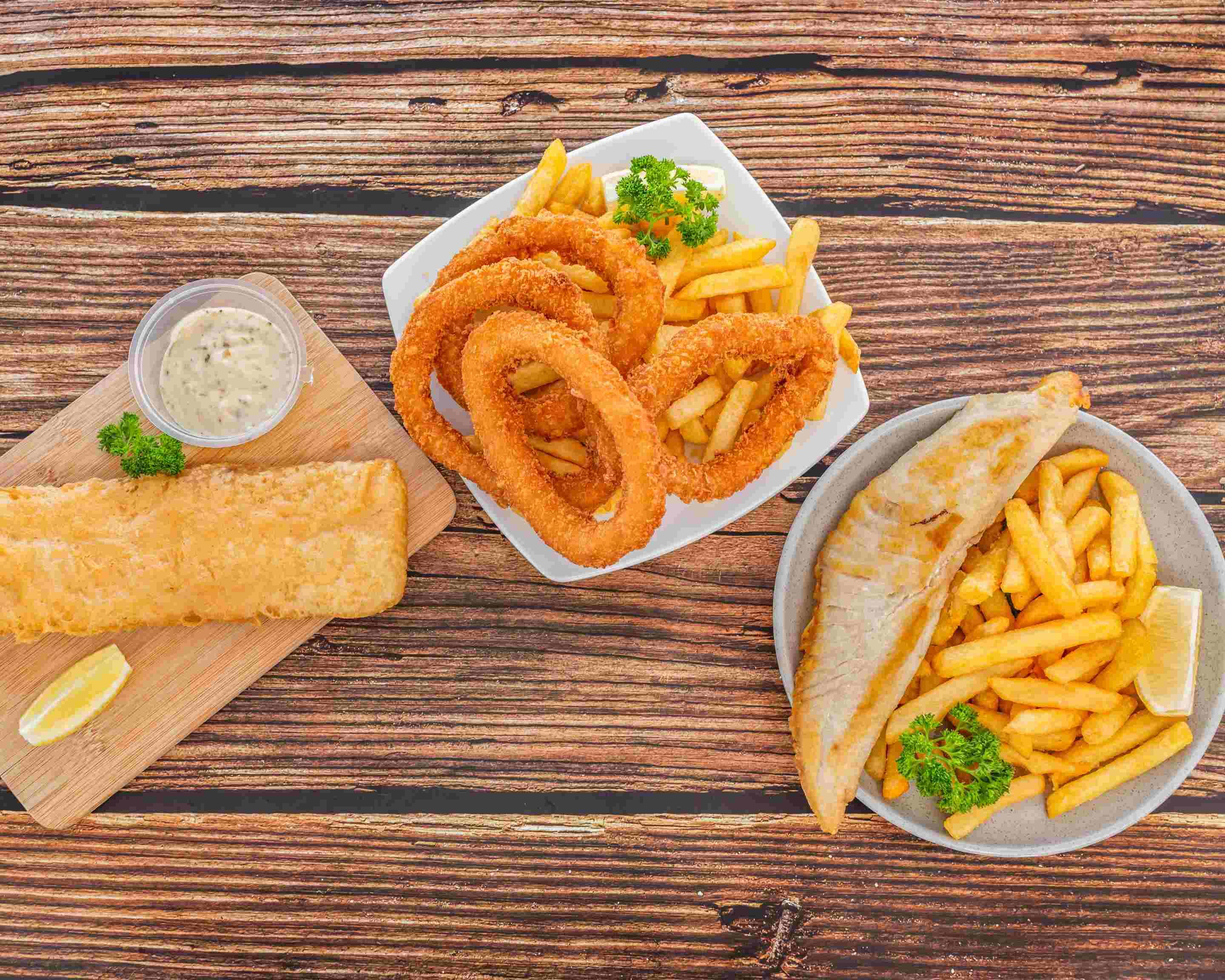 Order The Feeding Frenzy - Old School Fish & Chips (Cairns) | Menu ...