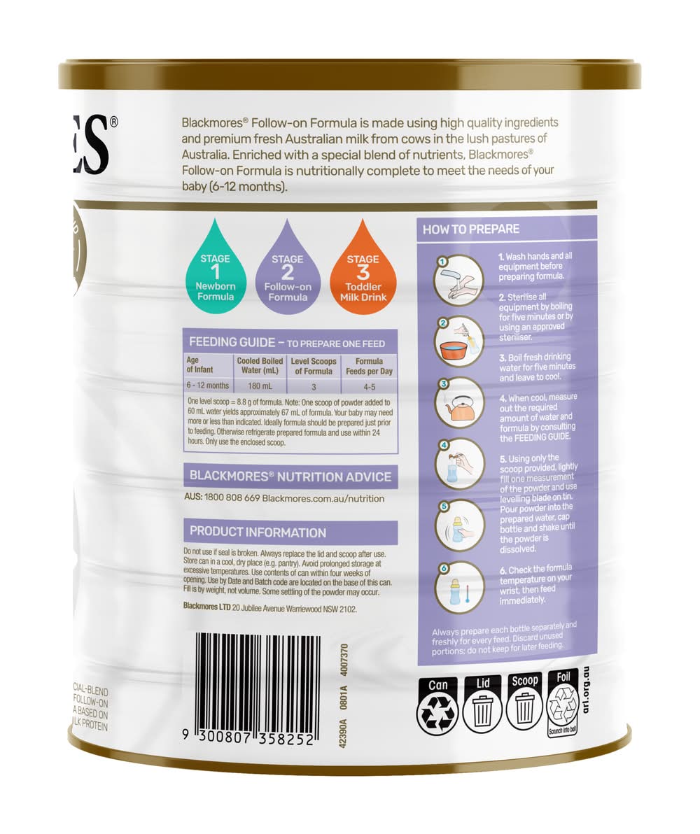 Blackmores Follow-On Formula For 6 To 12 Months Baby Delivery Near Me ...