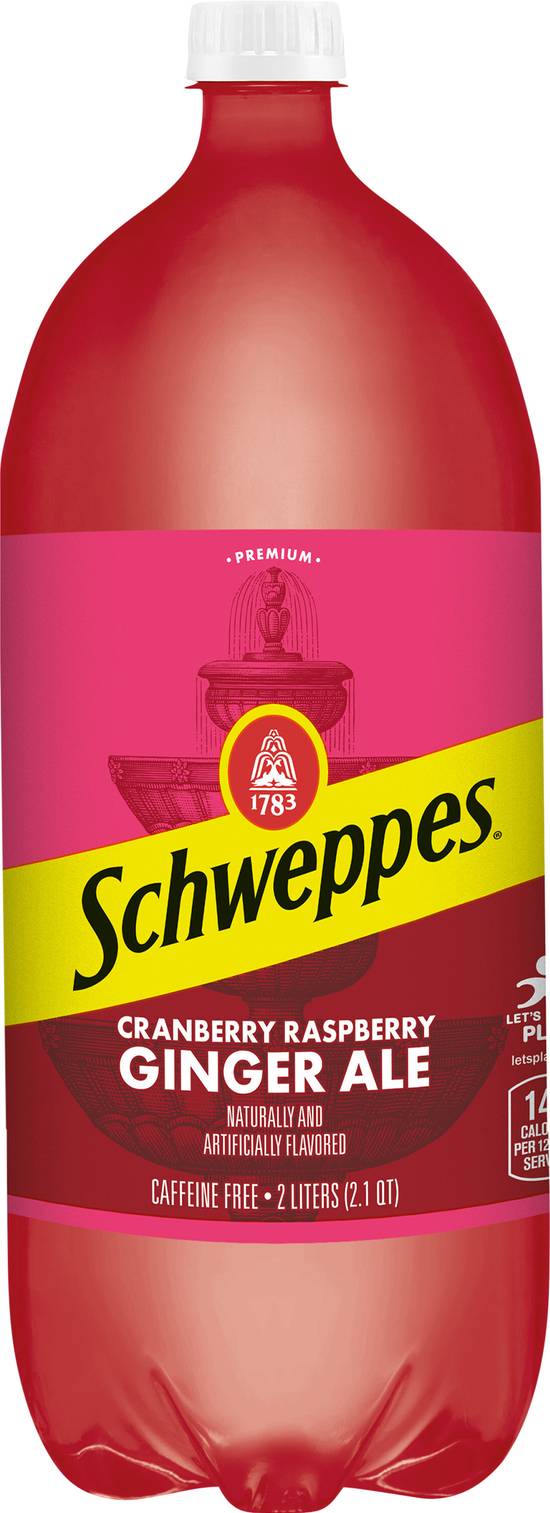 Schweppes Cranberry Raspberry Ginger Ale (2 L) | Delivery Near You ...