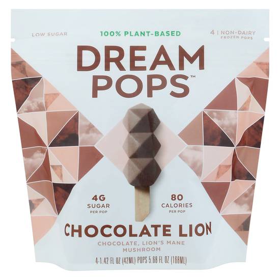 Dream Pops Chocolate Lion's Mane Mushrooms Frozen Pops | Delivery Near ...