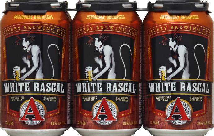 Avery Brewing Co. White Rascal Belgian Style White Ale Beer (6 ct, 12 ...