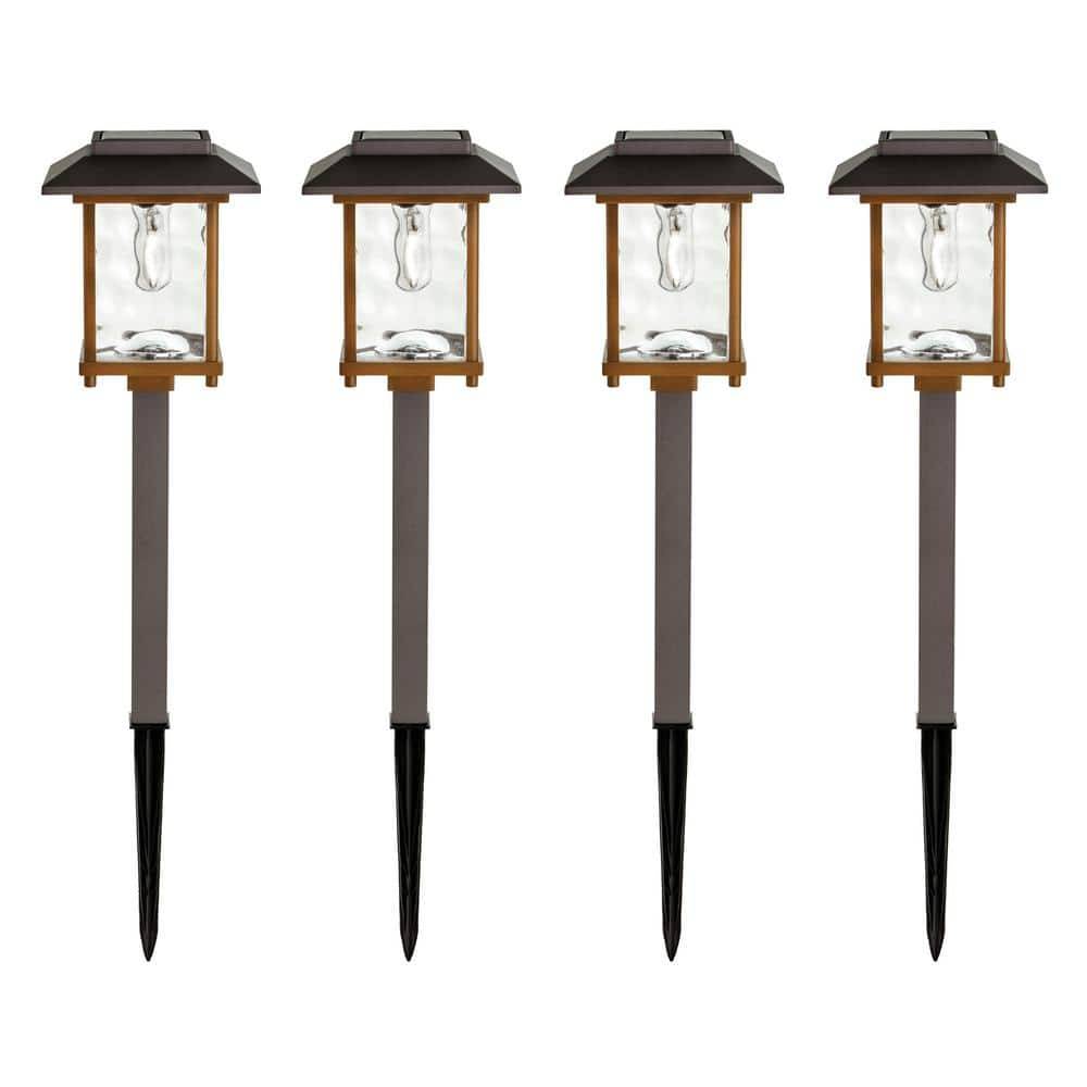 Hampton Bay Solar Lights Hampton Bay Parkwood 14 Lumen Bronze 2 Tone