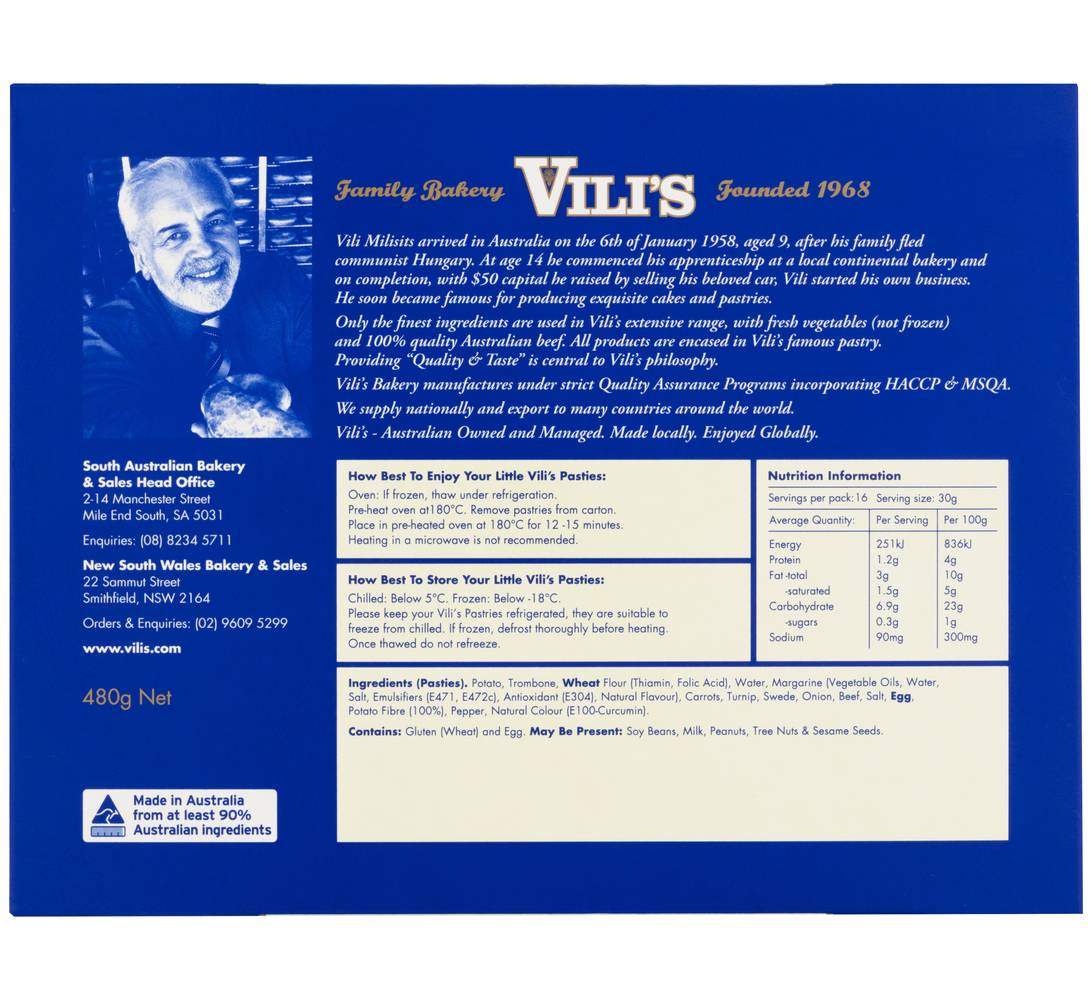 Deals on Cafe De VILI's Little Vilis Gourmet Mixed Party Pasties ...