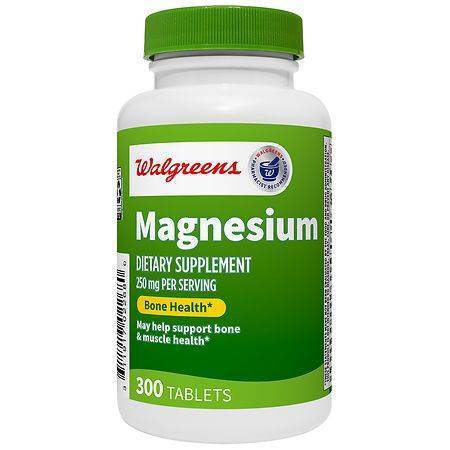 Walgreens Magnesium 250 mg Tablets - Delivery in Under an Hour ...